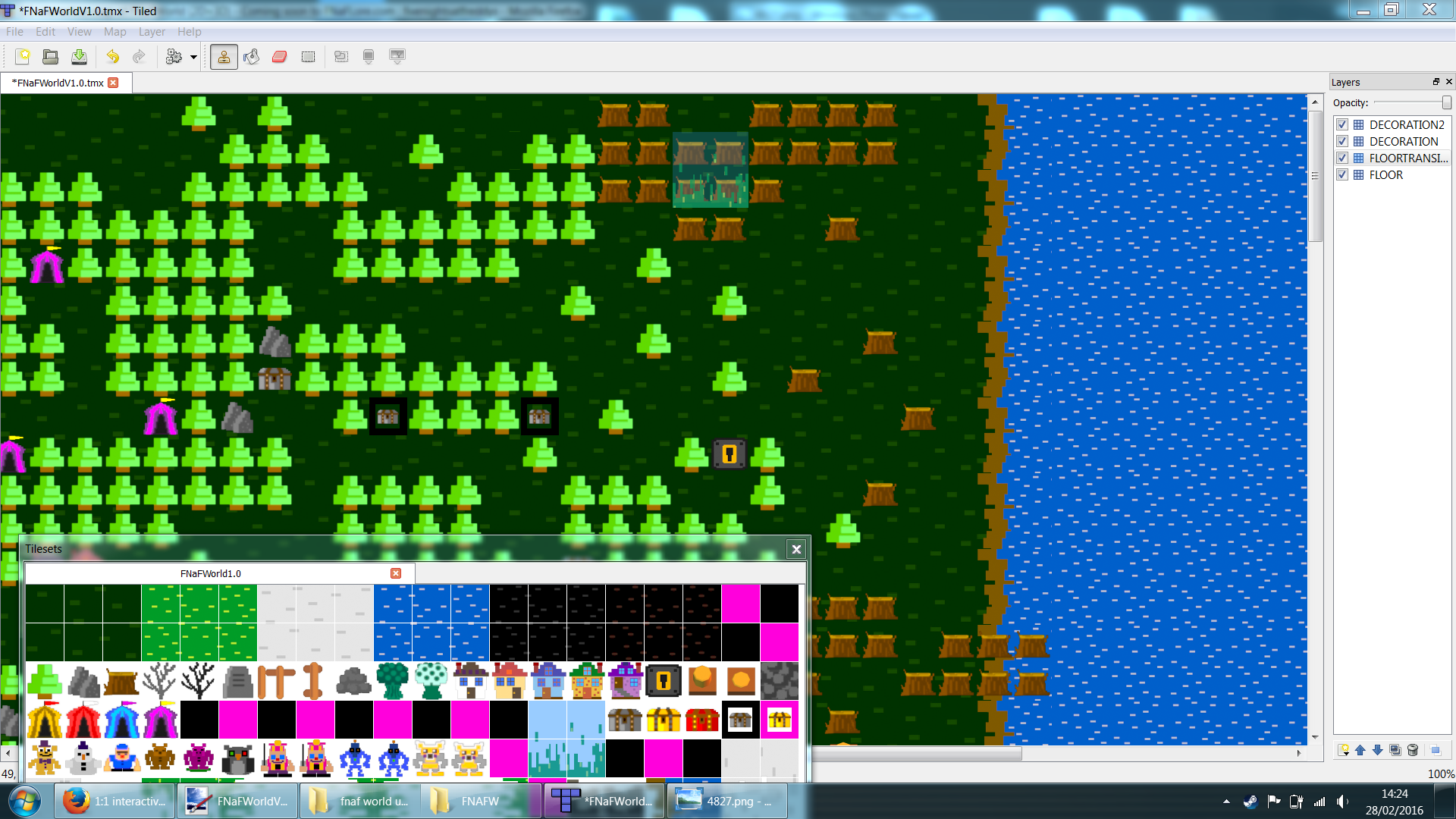 1:1 interactive map of FNaFWorld (2D+3D) - Coming soon to FNaFLore.com ...